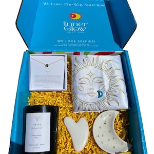 Celestial Zodiac Self-care Gift Box –wellness & Astrology Horoscope ...