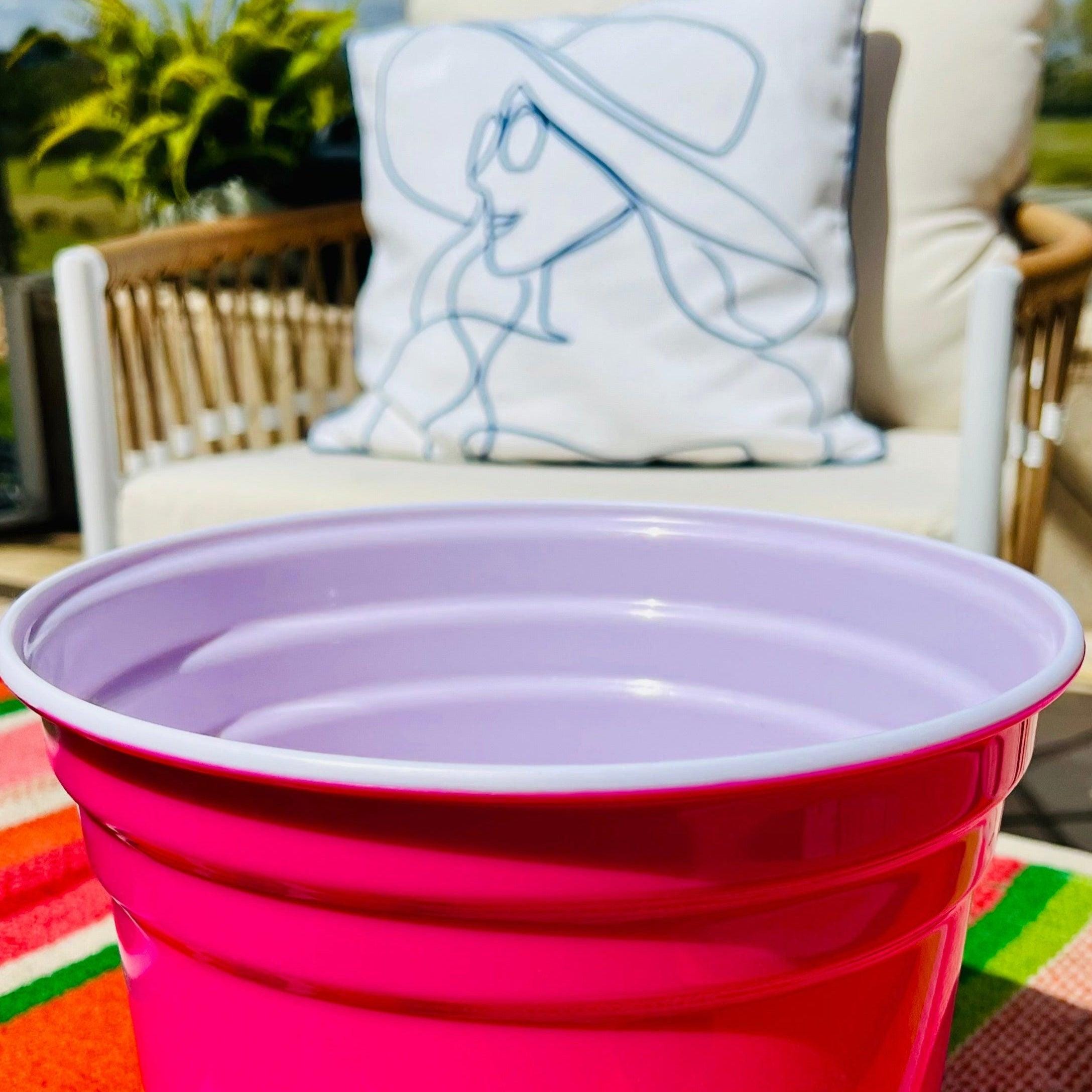 Giant Fun Bucket Ice Cooler for Drinks, Solo Cup Cooler for Drinks, Fun ...