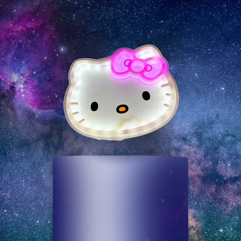 Hello Kitty LED Wall Light: Kawaii Room Decor - Etsy