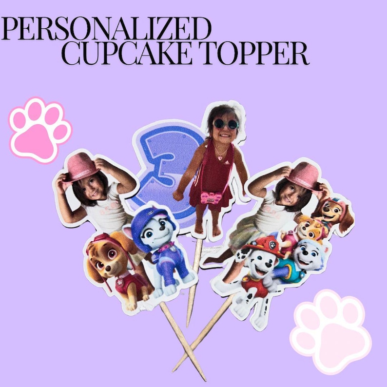 Personalized Cupcake Toppers - Etsy