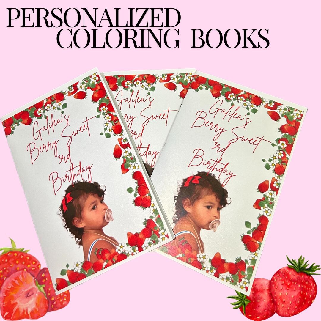 Personalized Coloring Books for Birthdays and Party Favors - Etsy