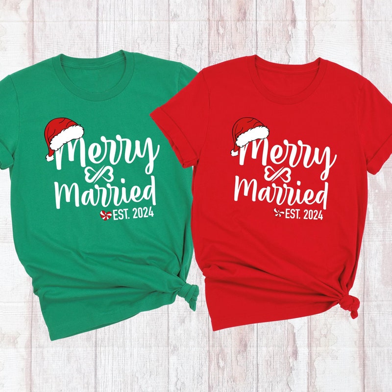 Married and Merry Tshirts - Etsy