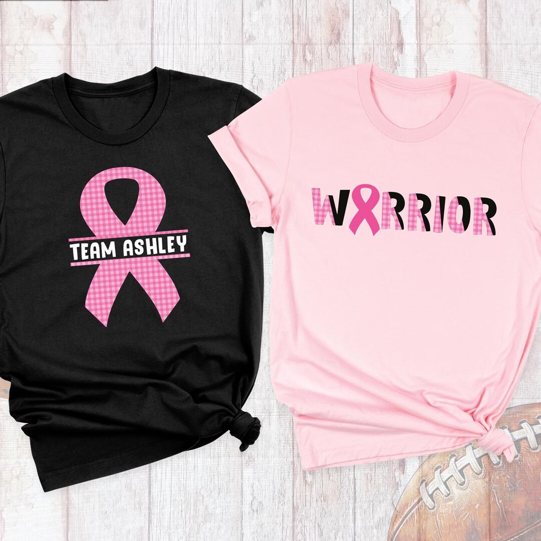 Breast Cancer Awareness Shirt, Custom Breast Cancer Team Shirt, Pink ...
