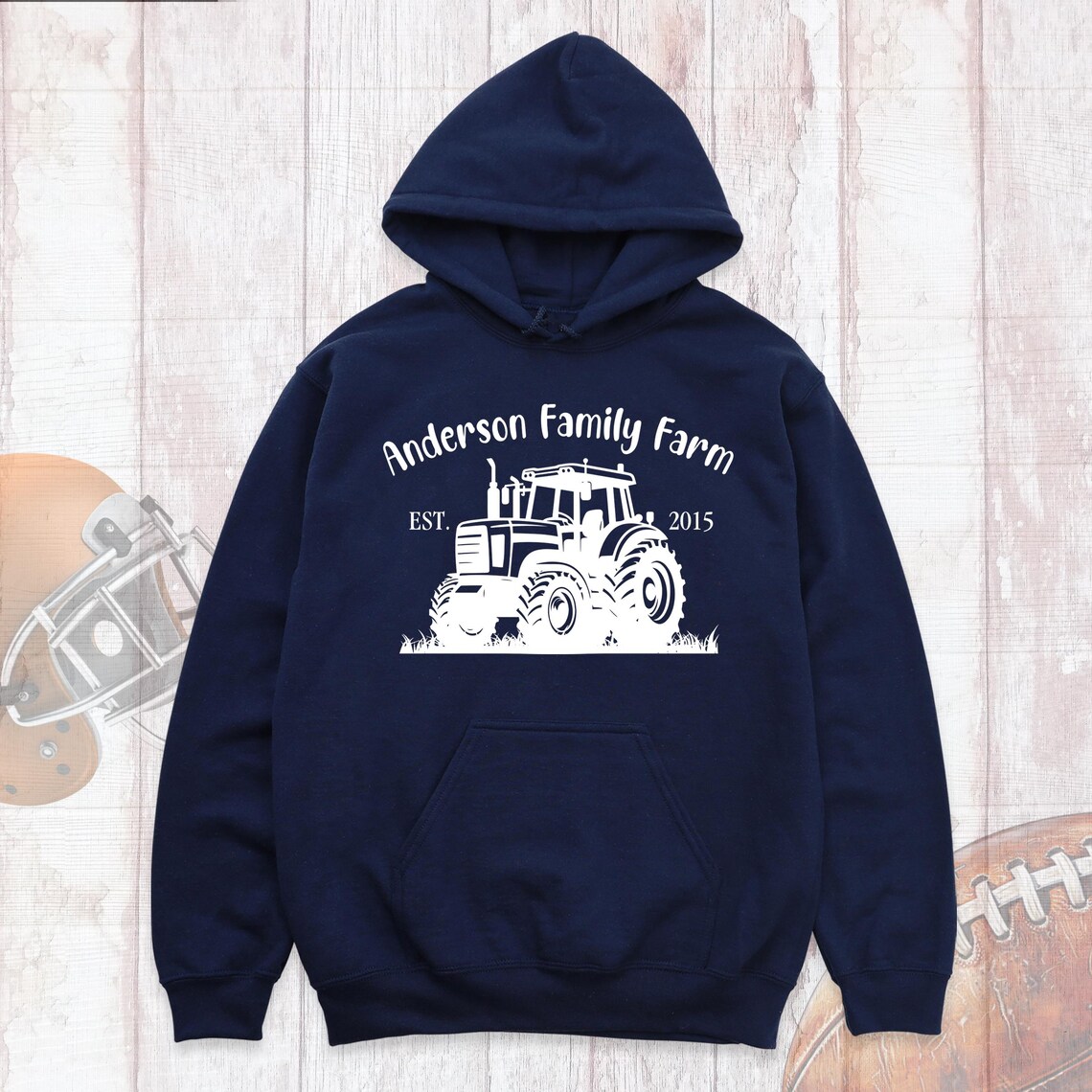 Tractor Farm Custom Sweatshirt, Farmer Hoodie, Family Farm Long Sleeve ...