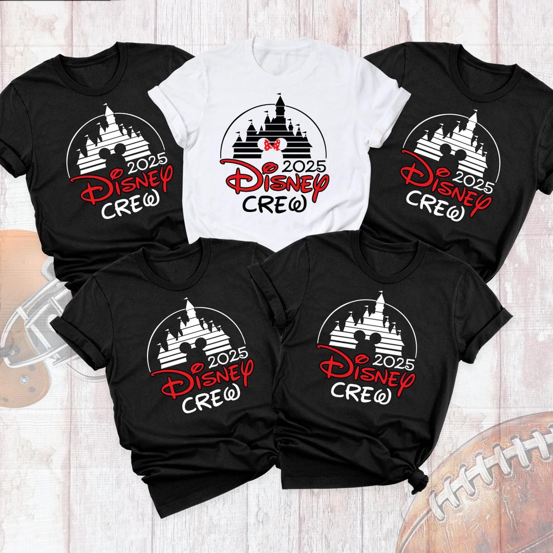 Disney Crew Shirt, Custom Disney Family Vacation 2025 Shirt, Disney Matching Mickey Head Tee ...