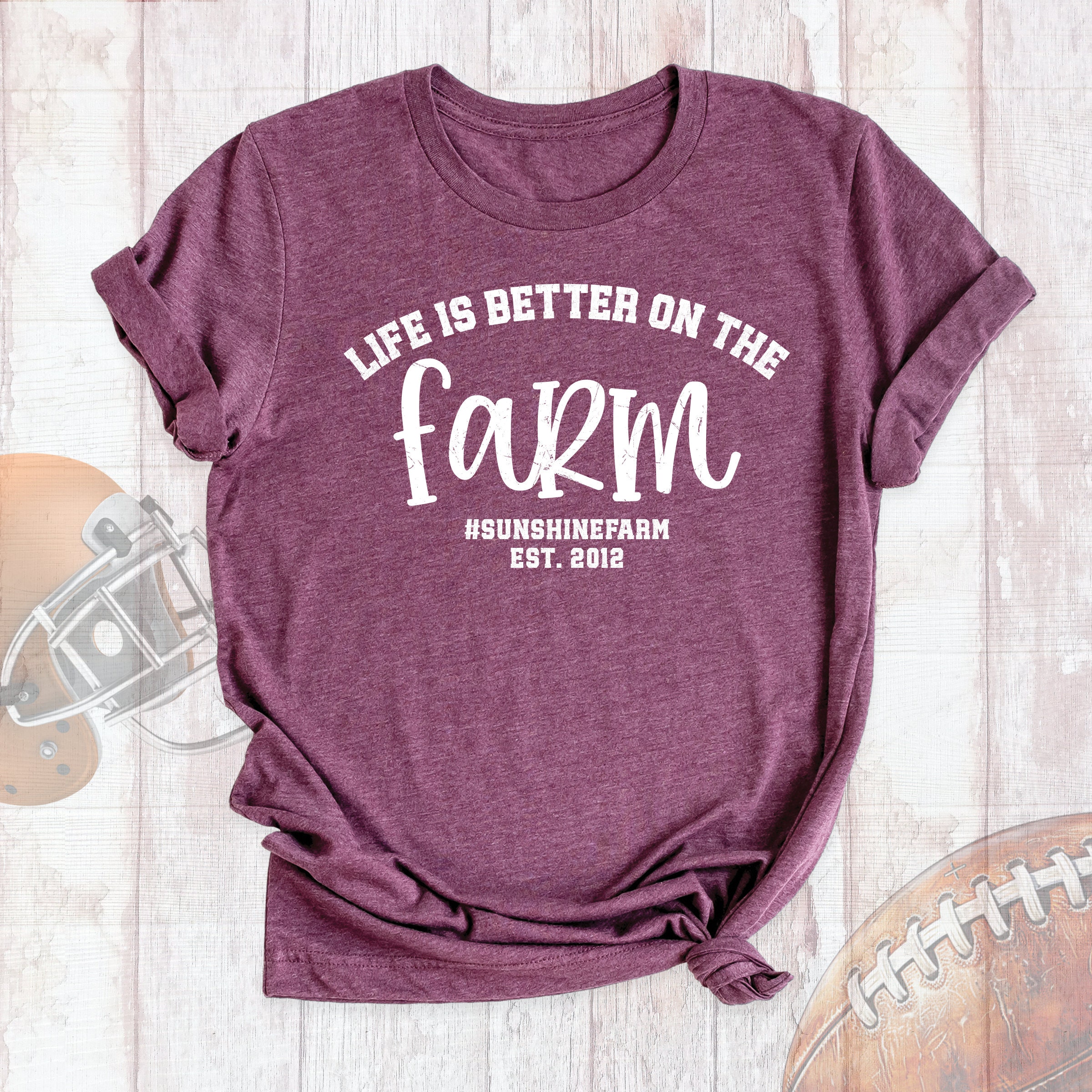 Farm Est Custom Shirt, Customizable Farm Name Est Shirt, Life is Better ...