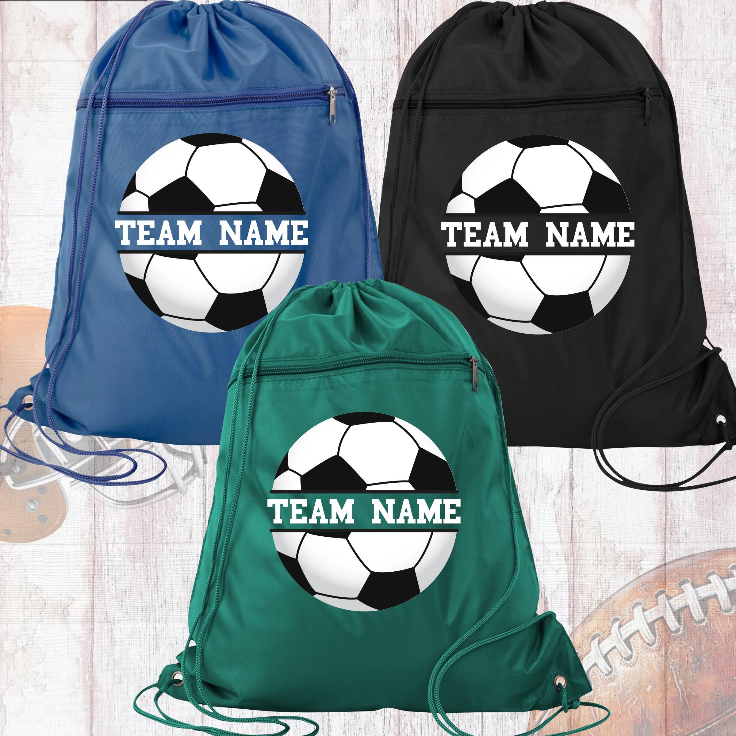 Custom Soccer Football Drawstring Bag, Kids Sports Backpack, Custom ...