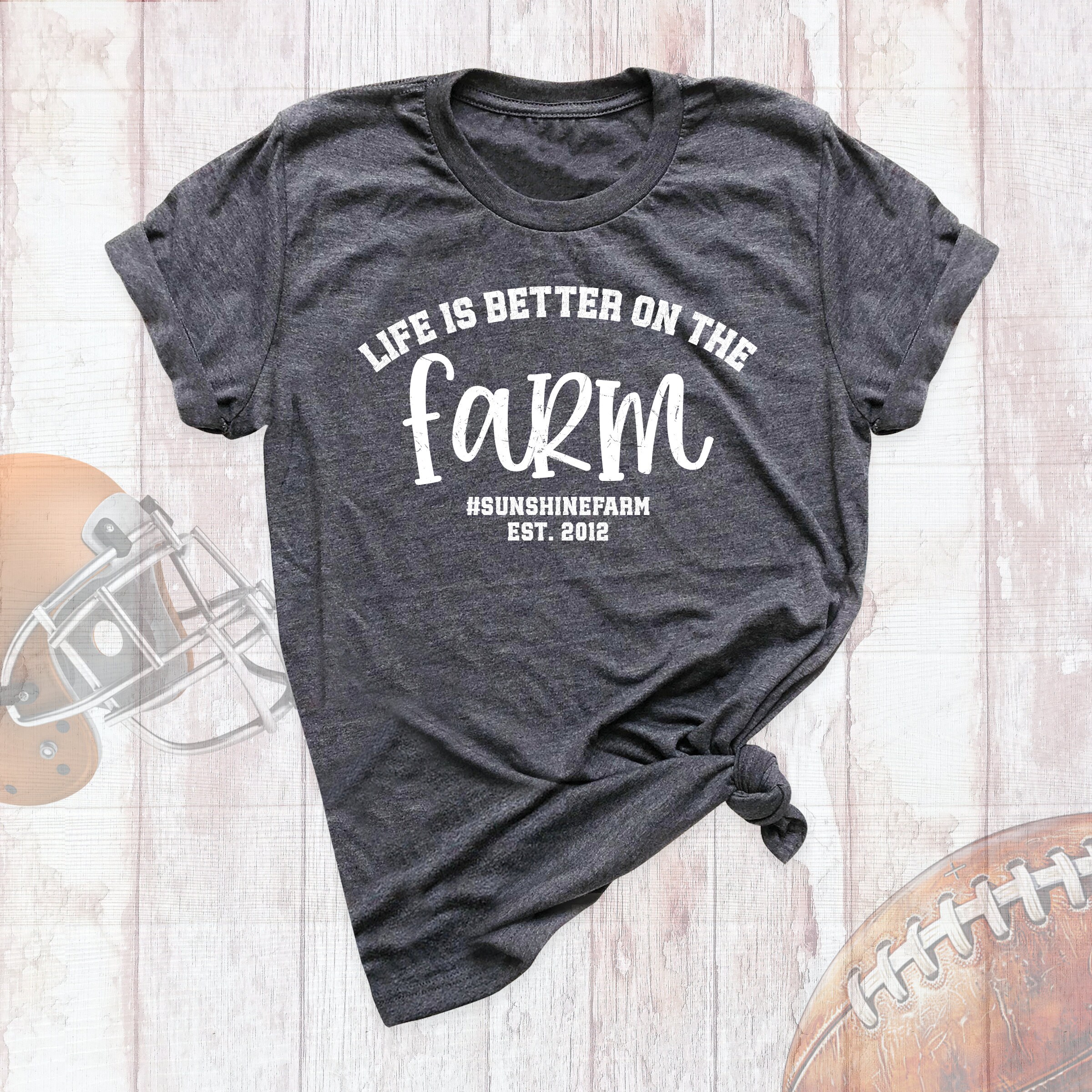 Farm Est Custom Shirt, Customizable Farm Name Est Shirt, Life is Better ...