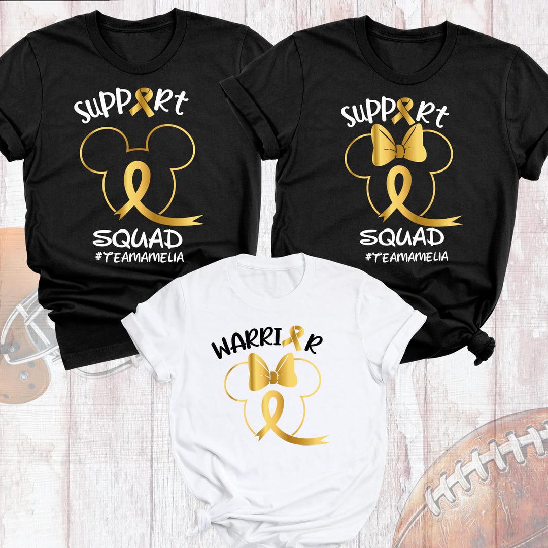 Disney Childhood Cancer Awareness Shirt, Pediatric Cancer Kids Tee ...