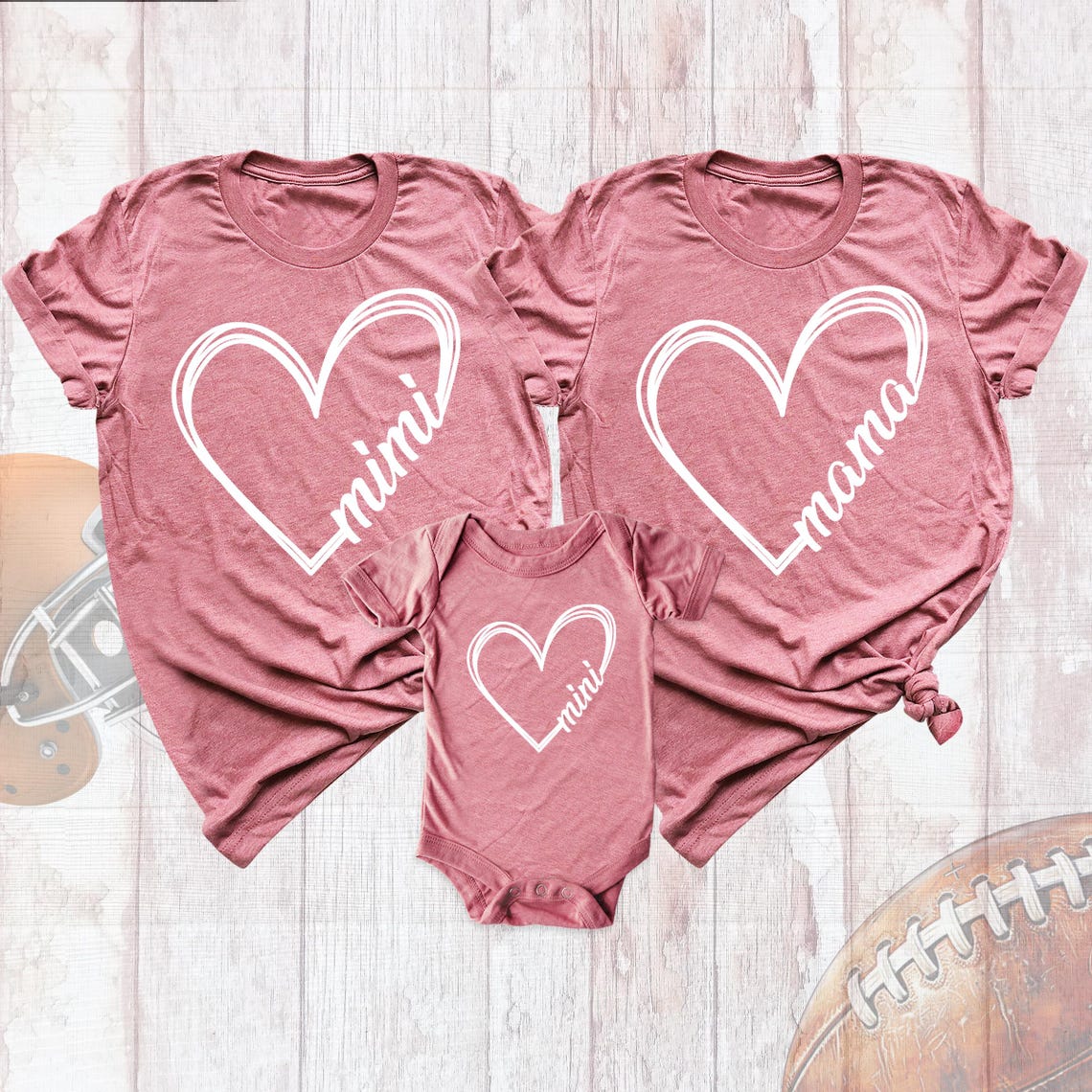 Heart Mama Mini Mimi Tee Matching Mommy and Me Shirts, Little Heart ...