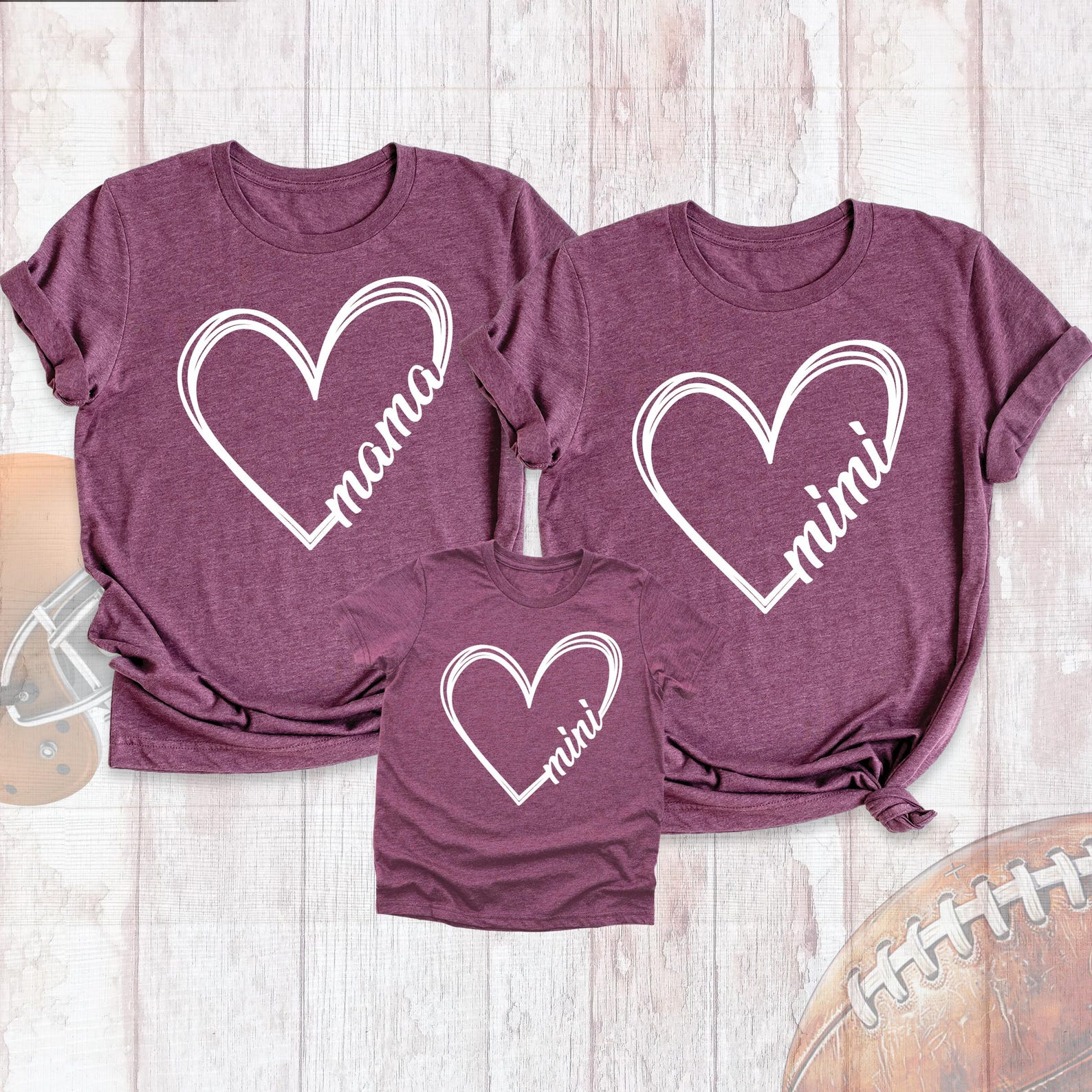 Heart Mama Mini Mimi Tee Matching Mommy and Me Shirts, Little Heart ...