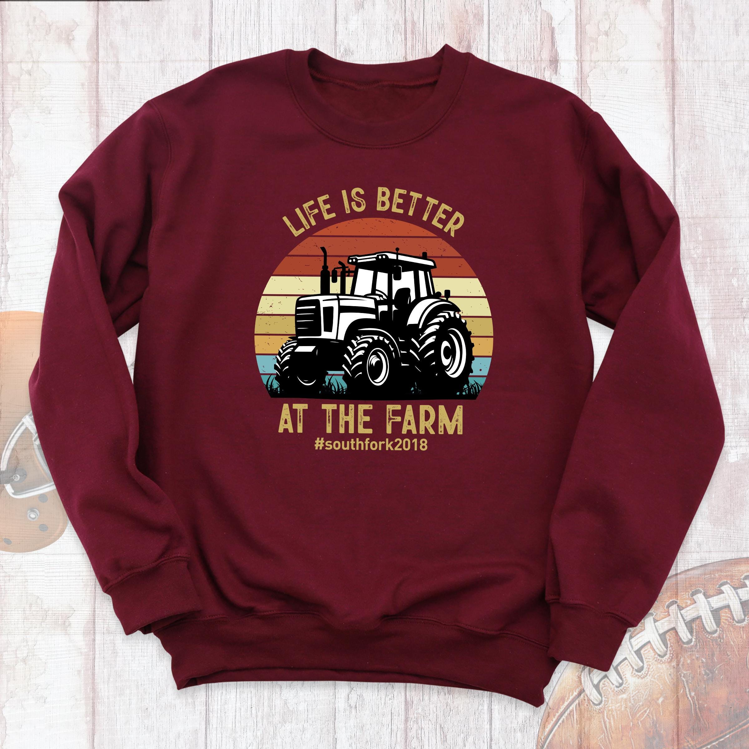 Custom Farm Sweatshirt, Farmer Hoodie, Life is Better at the Farm ...