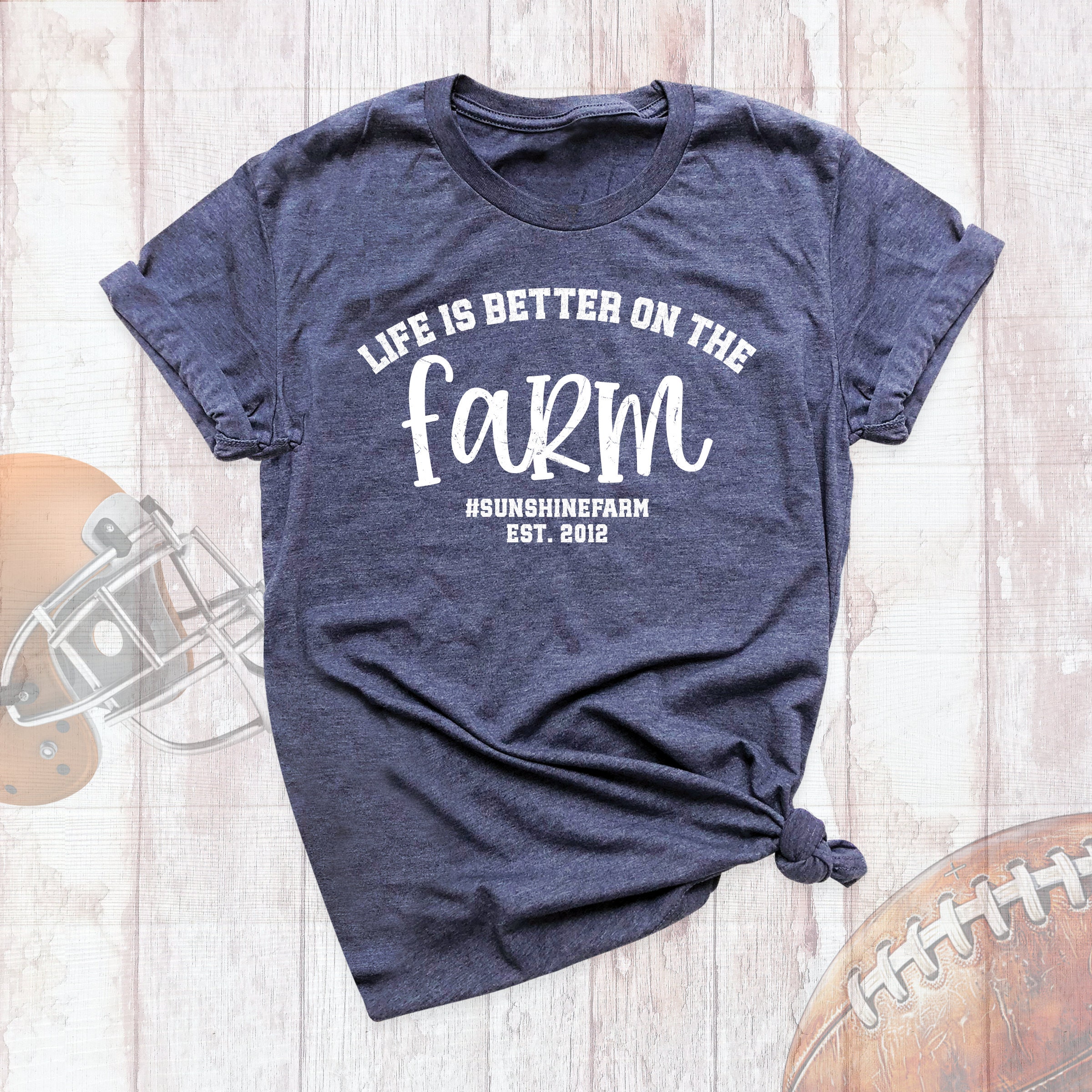 Farm Est Custom Shirt, Customizable Farm Name Est Shirt, Life is Better ...