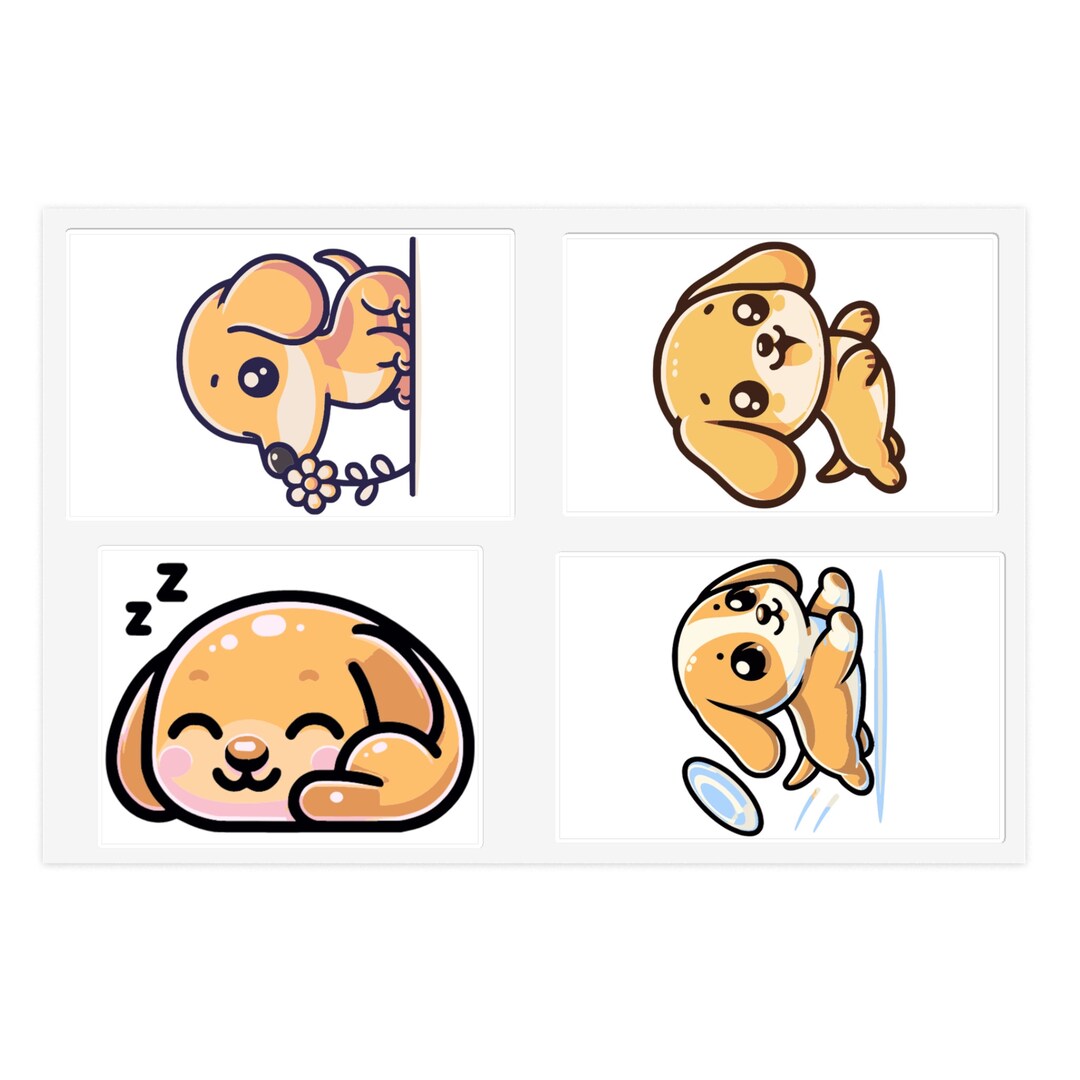 Puppy Sticker Sheets - Etsy