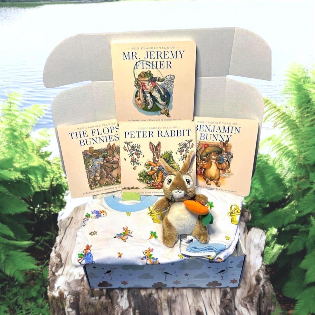 Peter Rabbit Baby Gift Box Set | Beatrix Potter 4-book Bundle | 6-12M ...