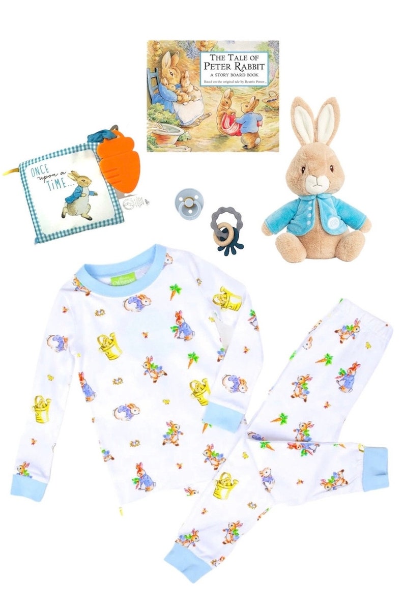 Beautiful Peter Rabbit Baby Gift Set Classic Gift Box With Pajamas ...