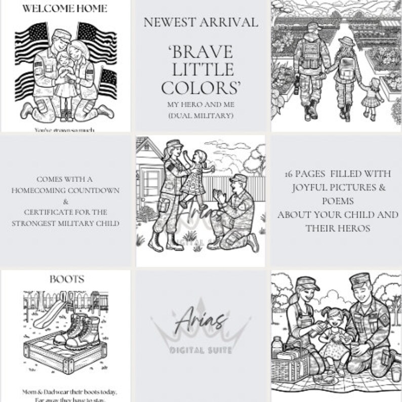 Brave Little Colors My Hero and Me: A Coloring and Poem Book for ...
