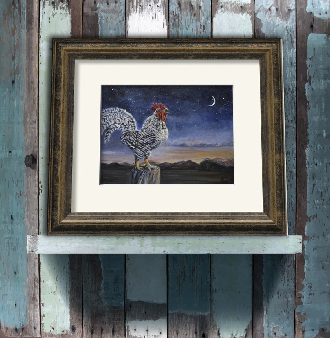 Rooster Kitchen Decor Wall Art Print Farmhouse Wall Decor - Etsy