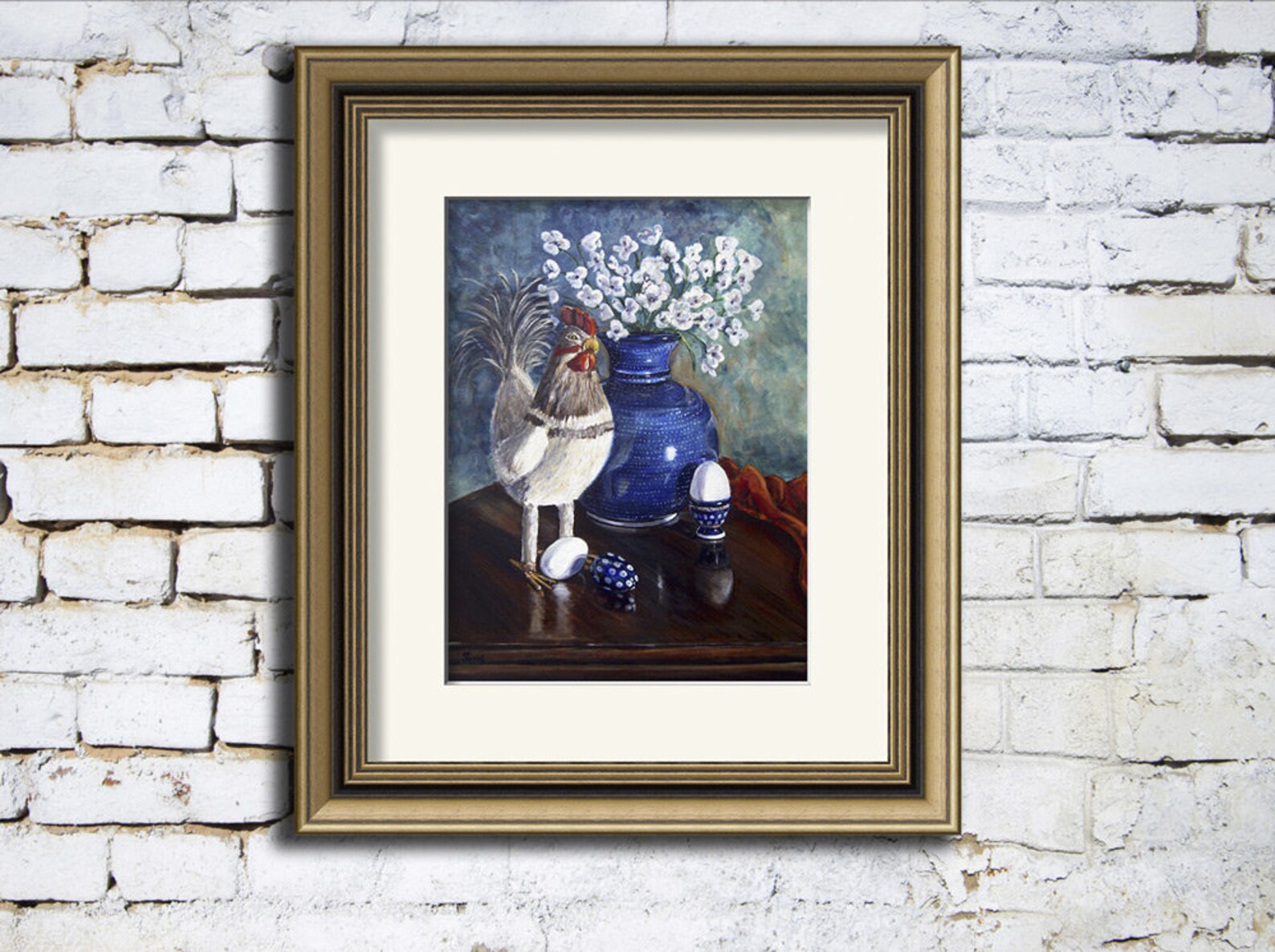 Polish Pottery Vase, Kitchen Wall Art Print, Still Life Painting ...