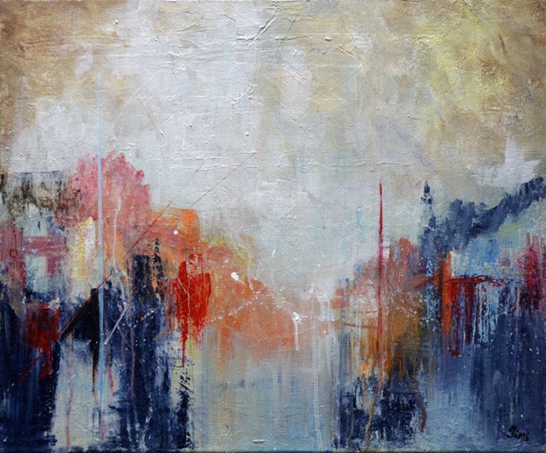 Modern Abstract Art Print, Modern Rustic Art Print, Modern Home Decor ...