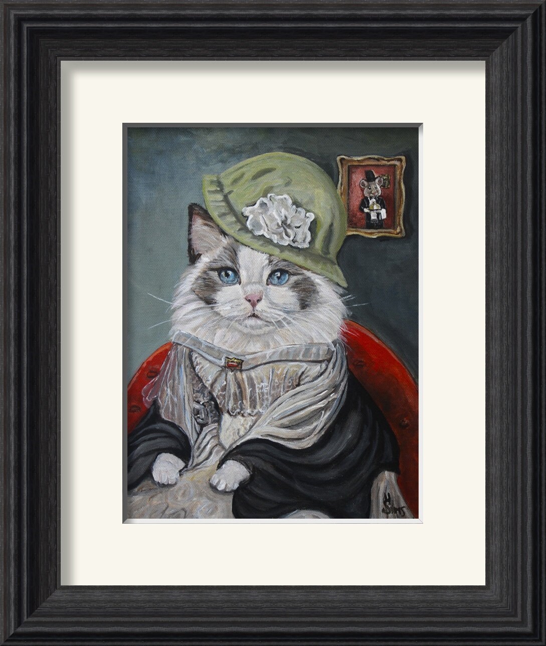 Cat in Clothes Cat Art Print, Cat Print, Giclee From Original Cat ...