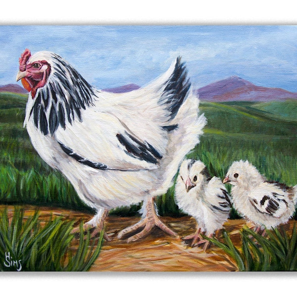 Rustic Chicken Art - Etsy