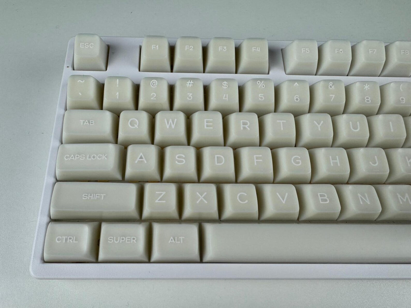 142 Keys Marble Translucent Theme Keycap Set, White Keycap Set for ...