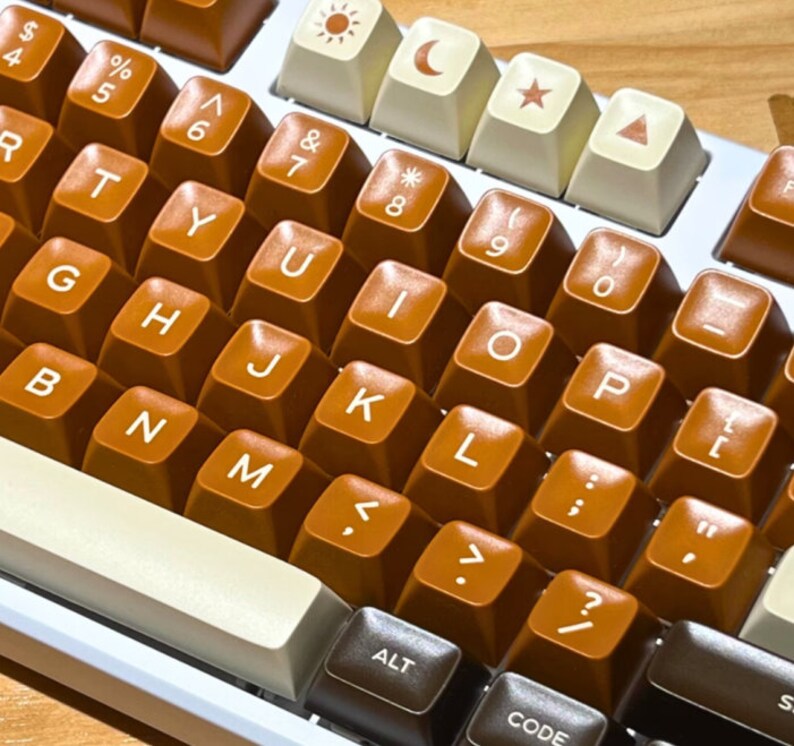 Coffe Keycap Set, Brown Keycaps, Keycaps for Mechanical Keyboard,cherry ...