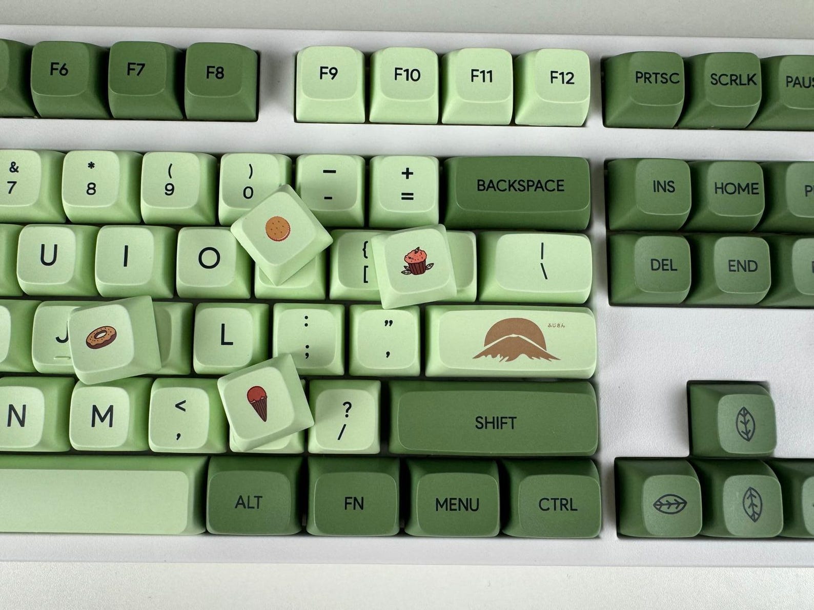Matcha Green Keycap Set, Mint Green Theme Keycap Set for Mechanical ...