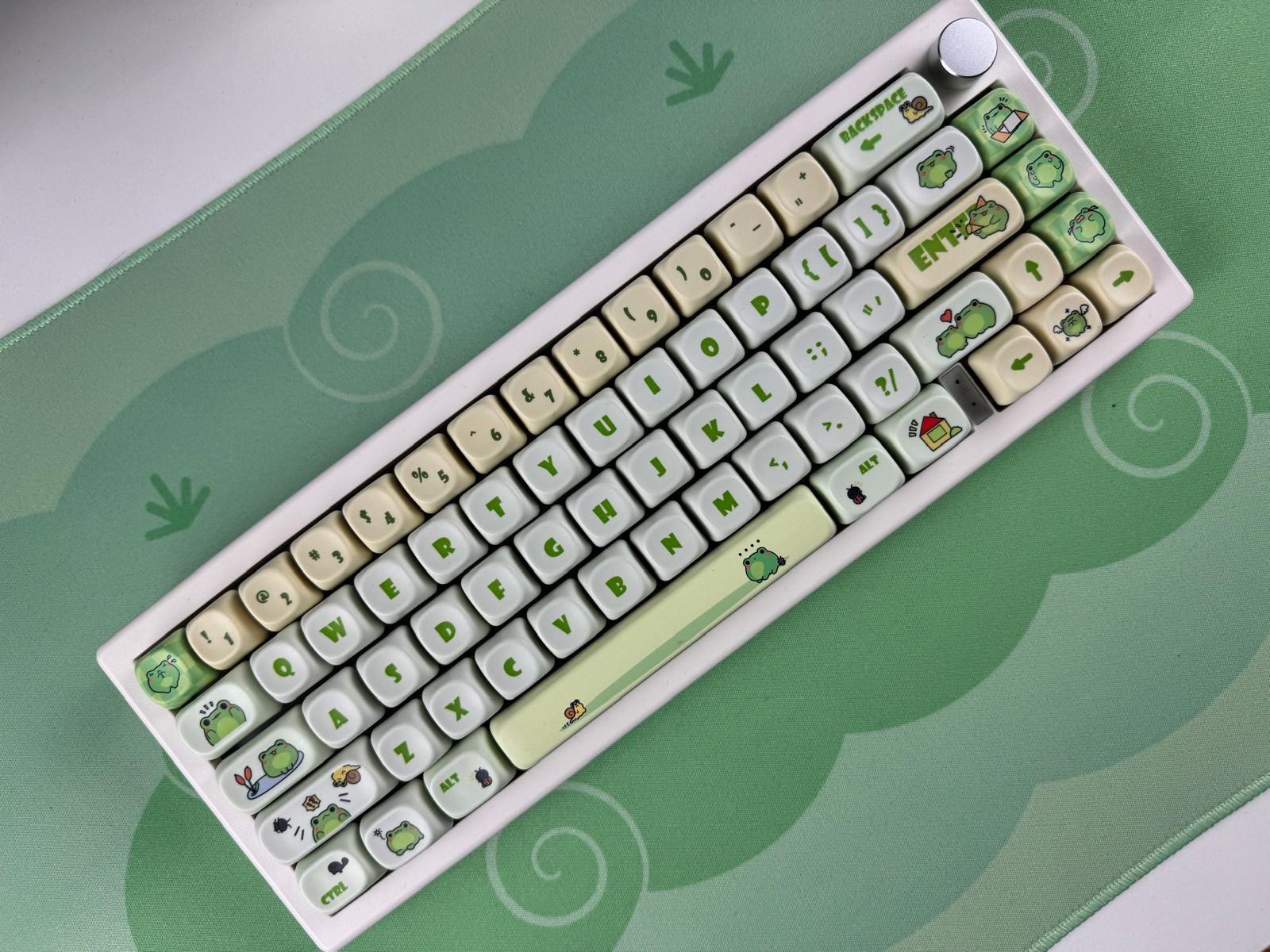 Cute Frog Keycap Set, Green Keycaps, Animal Keycaps, Cherry Mx ...