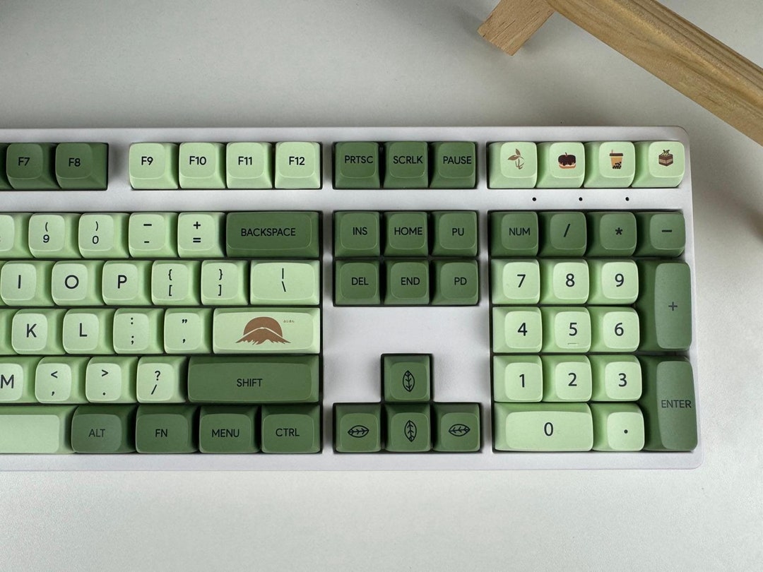 Matcha Green Keycap Set, Mint Green Theme Keycap Set for Mechanical ...