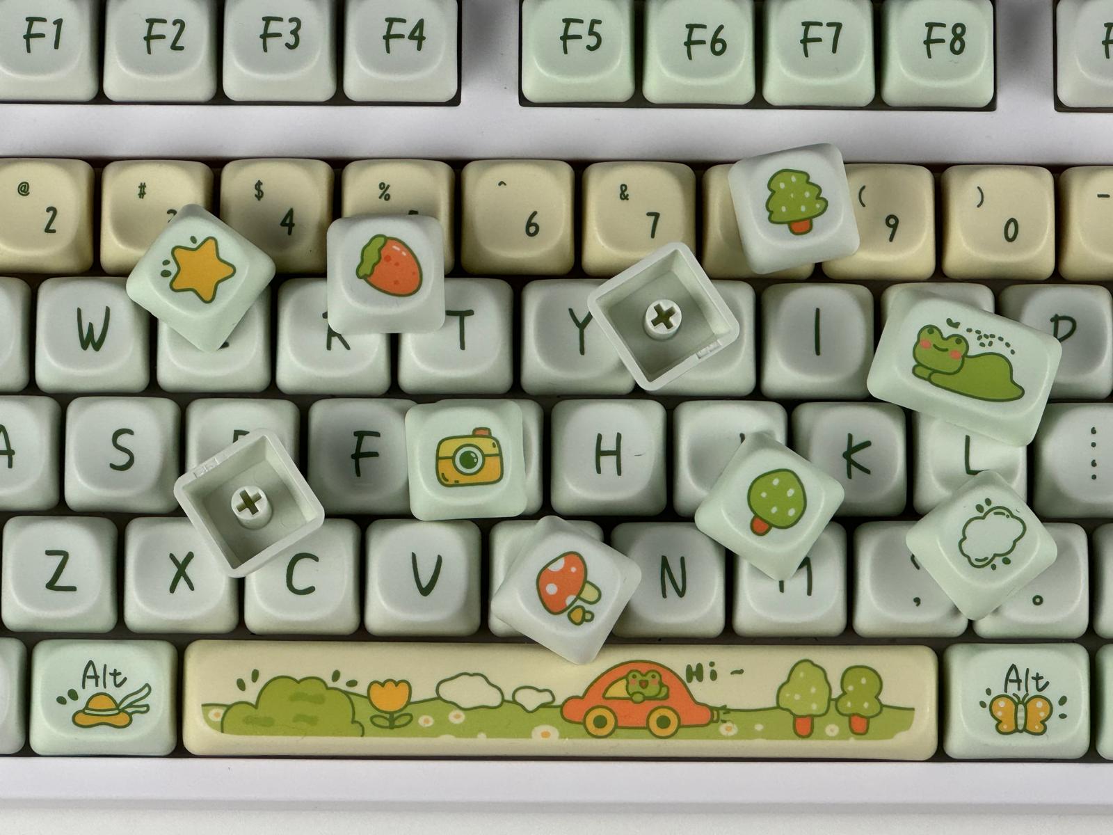 Cute Animal Theme Keycap Set, Cute Frog Keycap Set for Mechanical ...