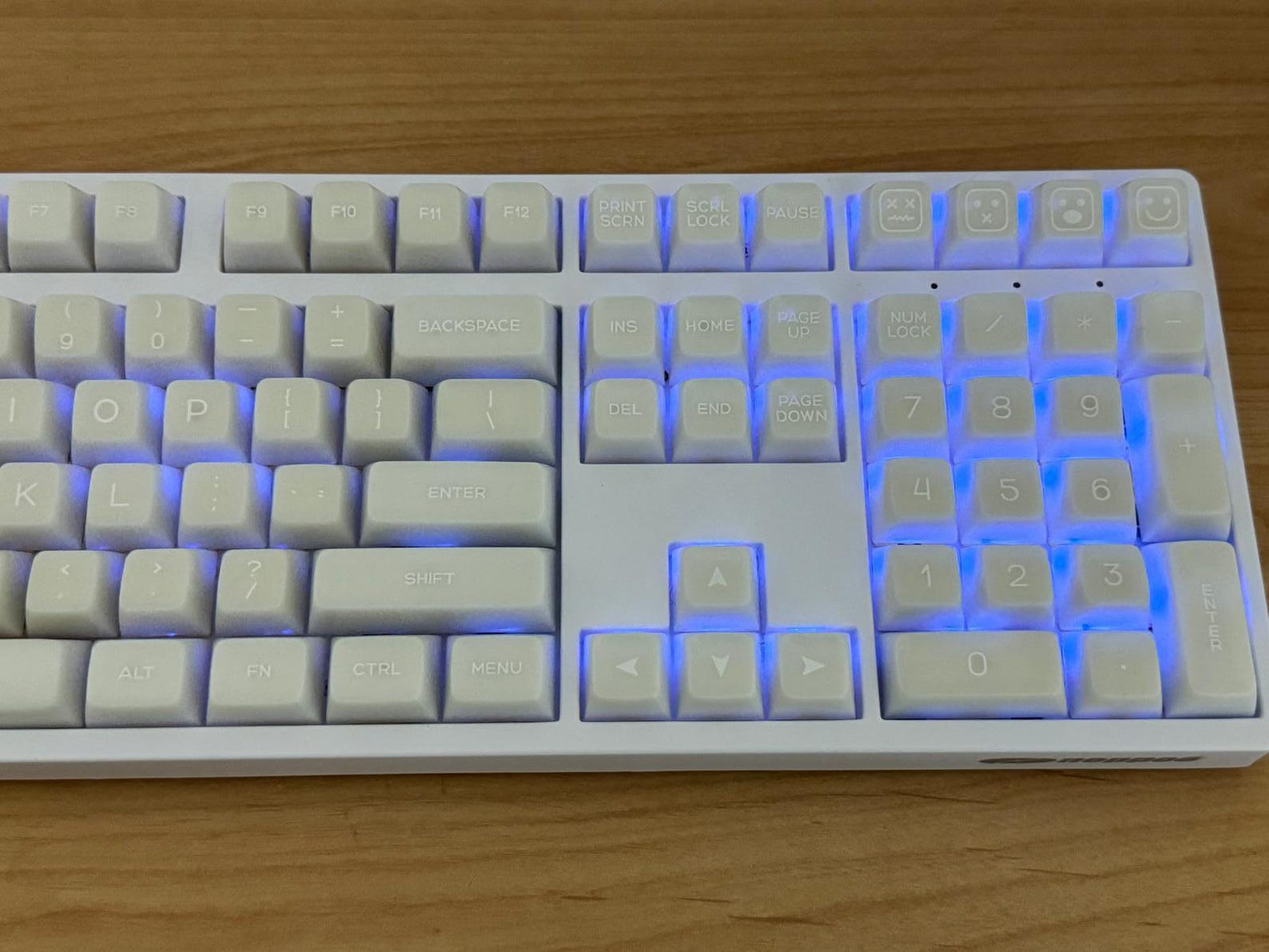 142 Keys Marble Translucent Theme Keycap Set, White Keycap Set for ...