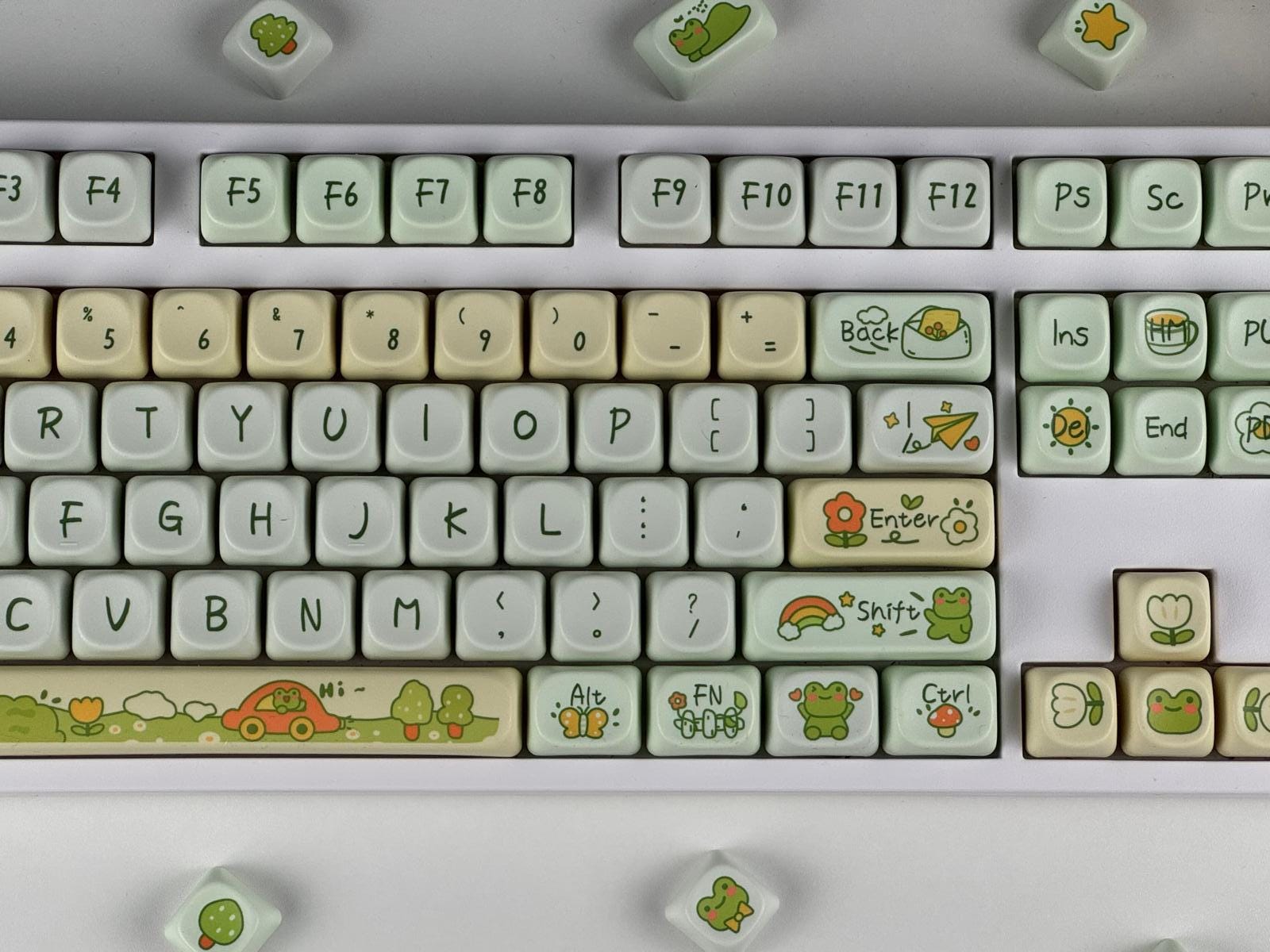 Cute Animal Theme Keycap Set, Cute Frog Keycap Set for Mechanical ...