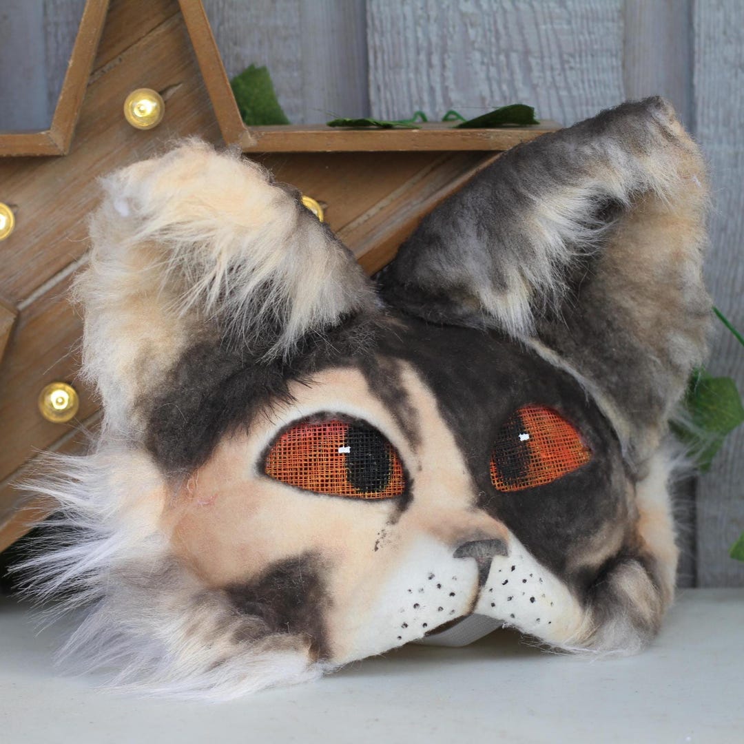 Calico Cat Mask High Quality - Etsy
