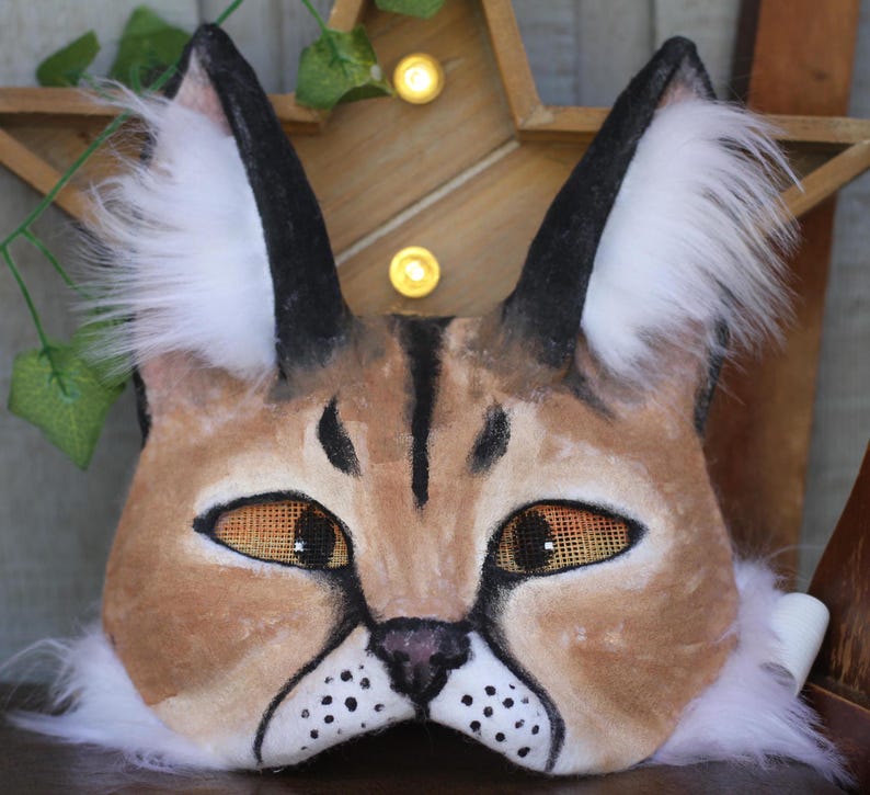 Caracal Cat Mask - Etsy