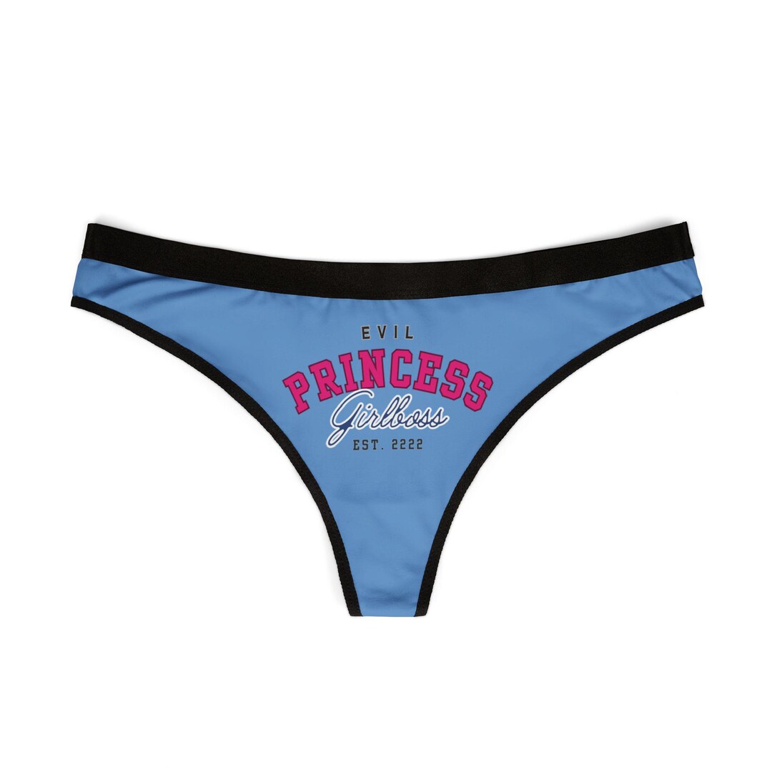 Evil Princess Thongs, Fun Lingerie, Cute Underwear, Gift for Her ...