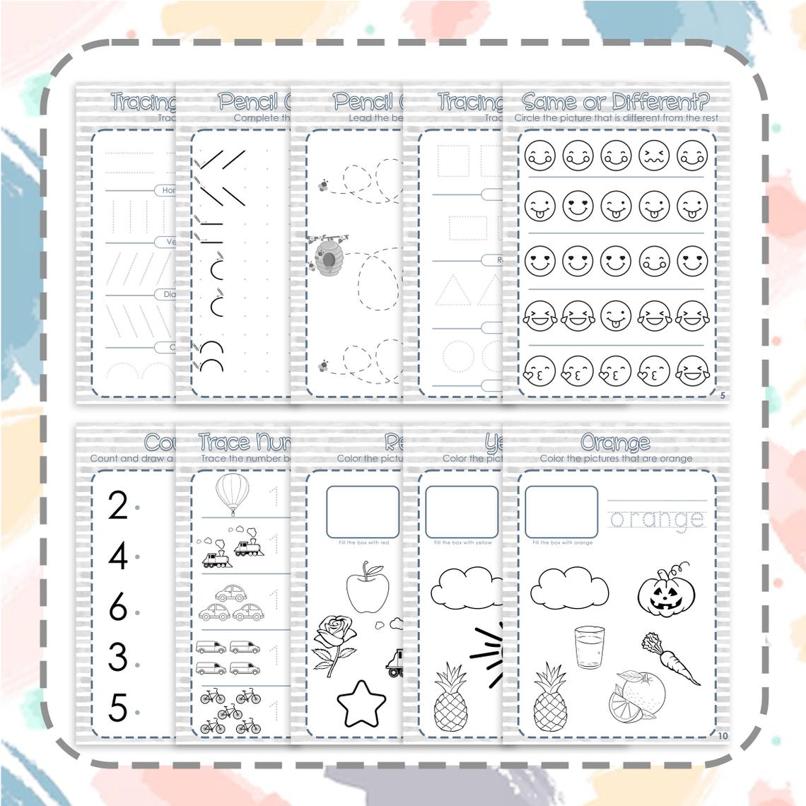 Genius Kids Worksheet | 65 Pages, Ages 2-4 (digital Download) - Etsy