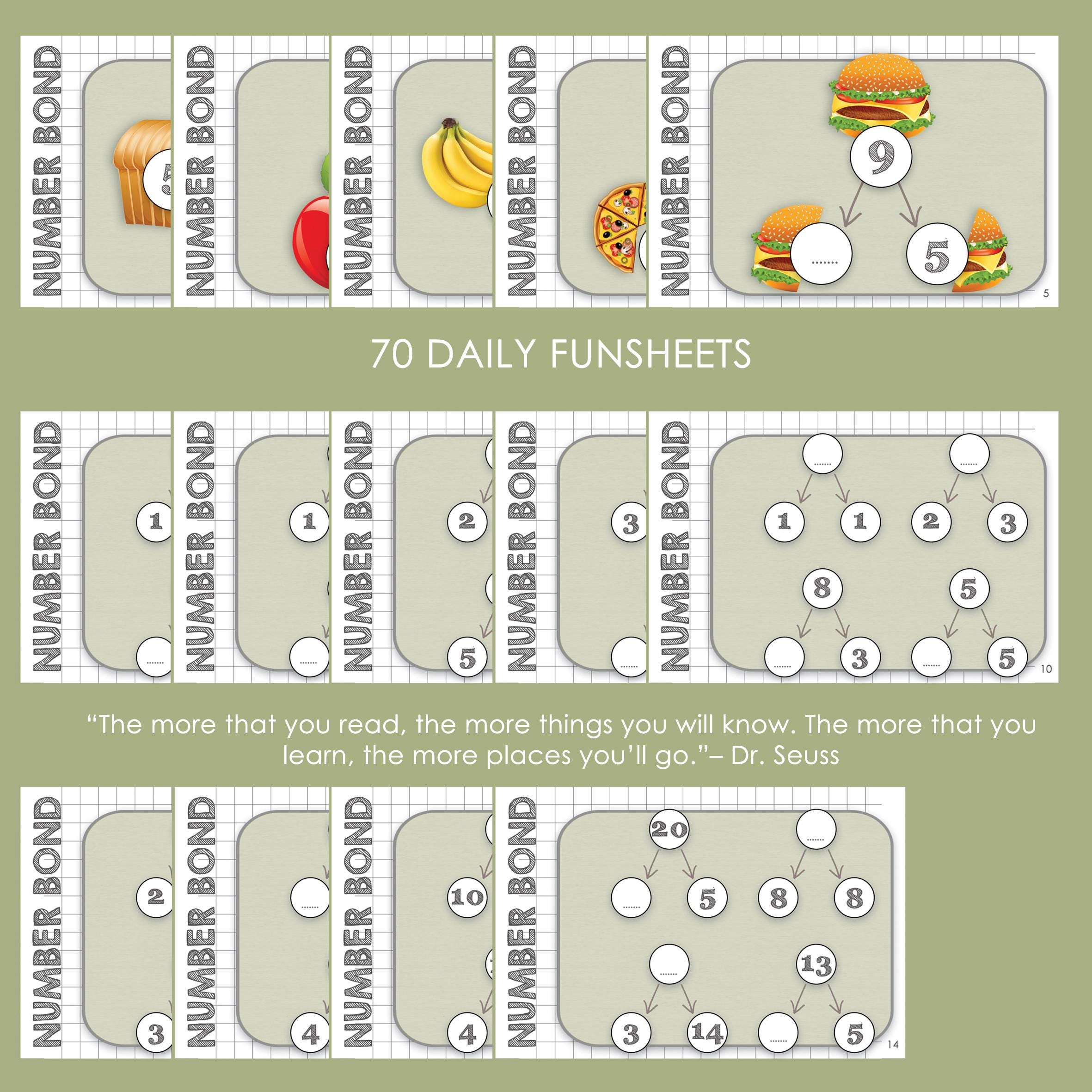Daily Funsheet | 70 Flashcard - Worksheet, Kids Activities, Brain ...