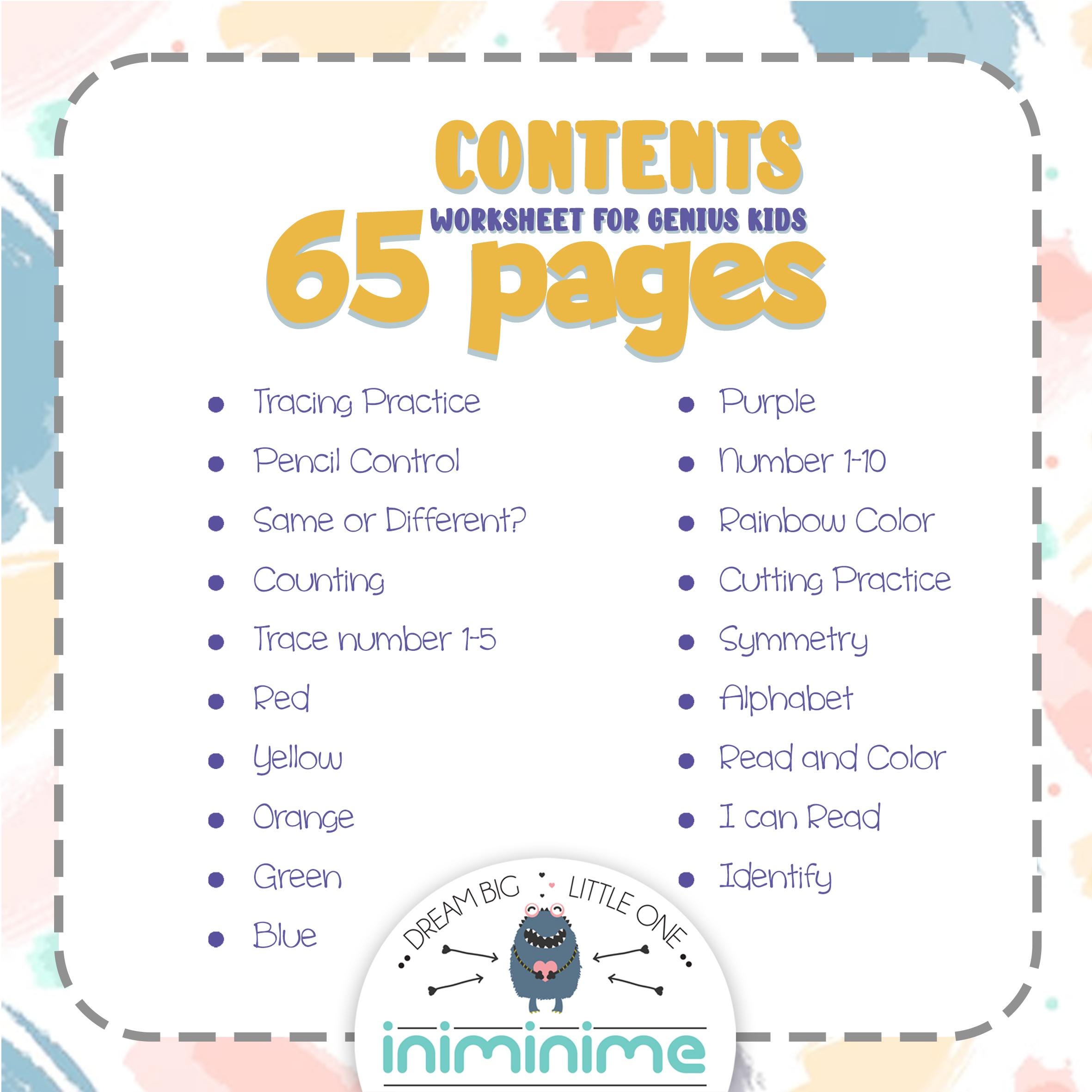 Worksheet for Genius Kids | 65 Worksheets - Flashcard, Phonics ...