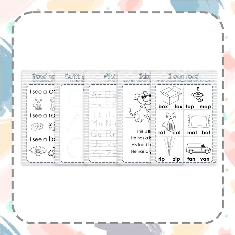 Genius Kids Worksheet | 65 Pages, Ages 2-4 (digital Download) - Etsy