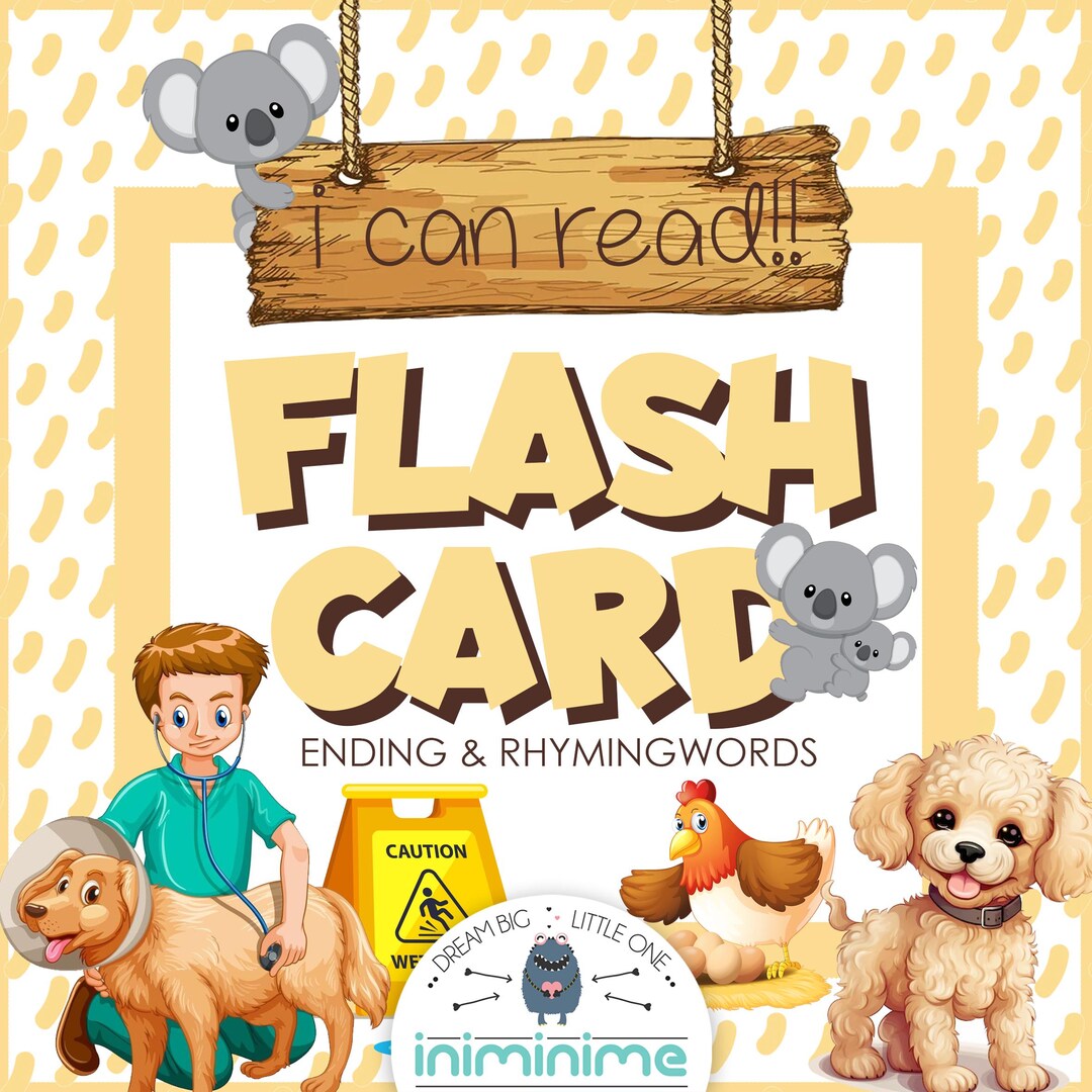 Ending Sound Flashcard | 56 Flashcards - Worksheet, Kids Activities ...