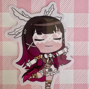 Genshin Chibi Vinyl Stickers - Navia, Columbina, Arlecchino - Set of 3 ...
