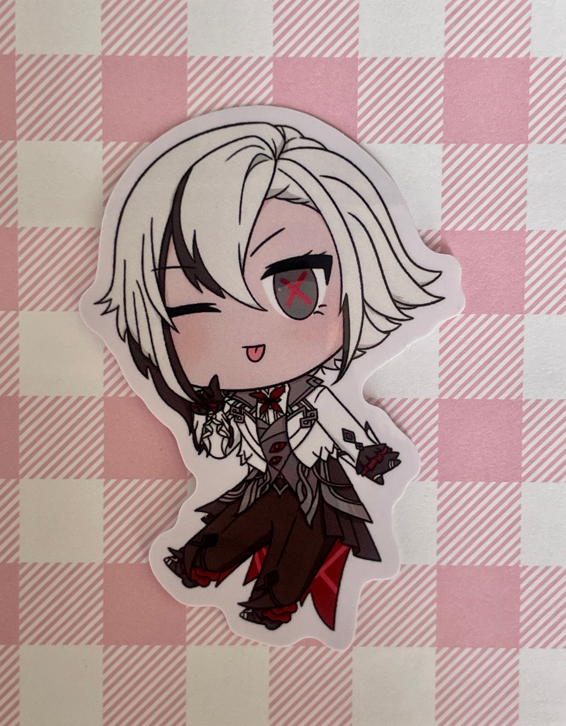 Genshin Chibi Vinyl Stickers Navia, Columbina, Arlecchino Set of 3 - Etsy