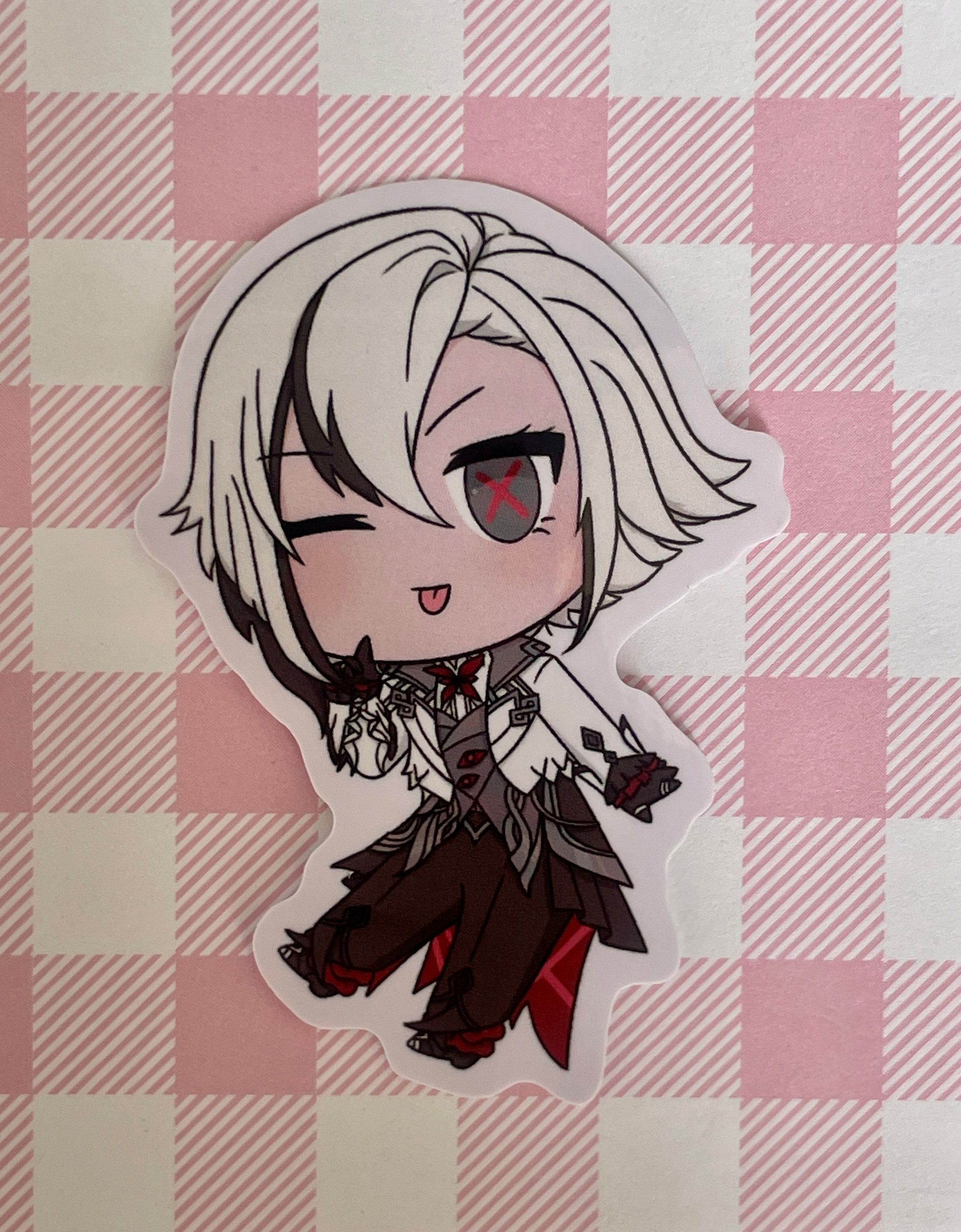 Genshin Chibi Vinyl Stickers - Navia, Columbina, Arlecchino - Set of 3 ...