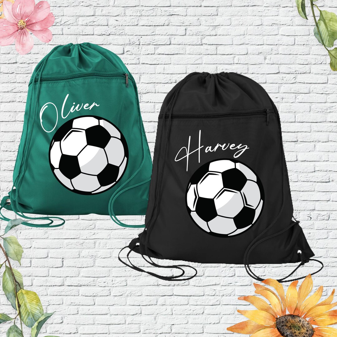 Custom Soccer Drawstring Bag, Soccer Backpack, Soccer Team Camp Bag ...
