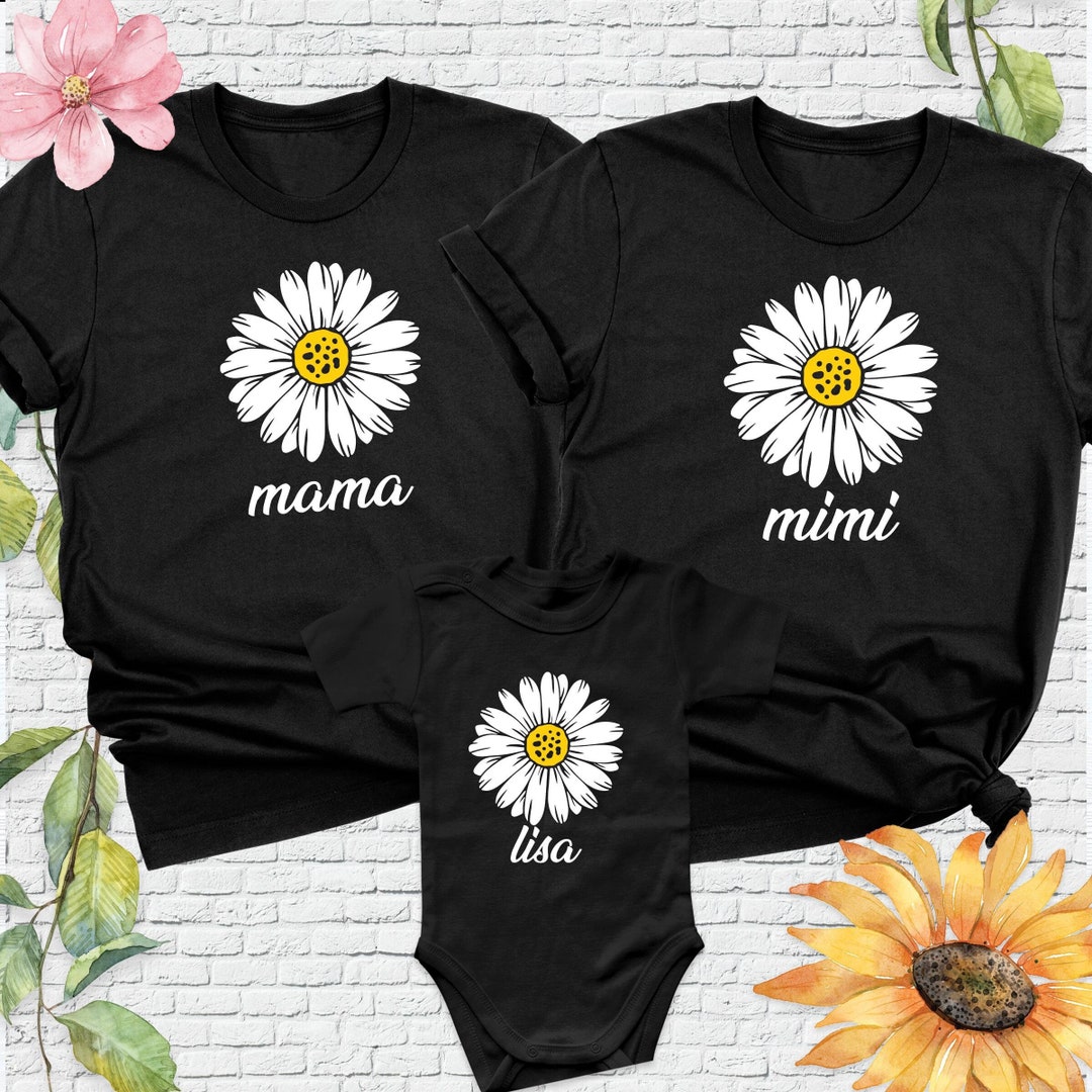 Daisy Mama Mini Shirt, Custom First Mothers Day Shirt, Birthday Mother ...