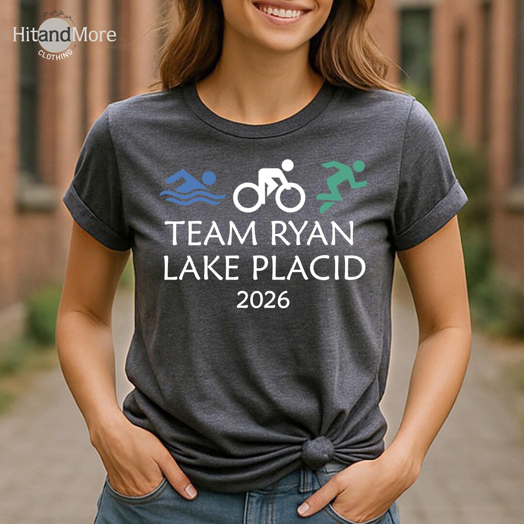 Custom Triathlon Shirts Swim Bike Run Tee, Triathlon Support Crew Shirt ...