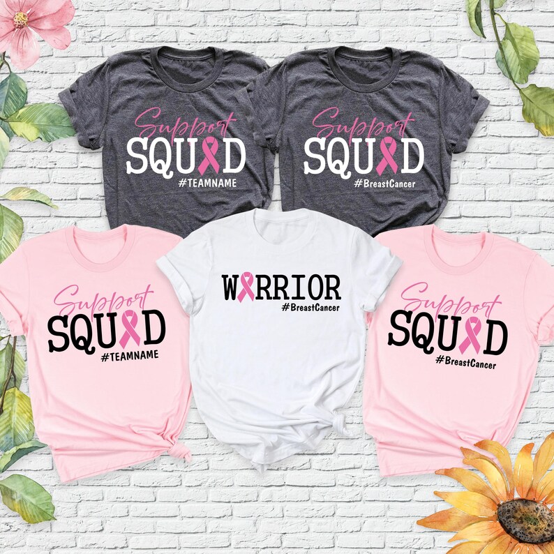 Warrior Shirt, Support Squad Breast Cancer Shirts, Cancer Awareness Tee ...