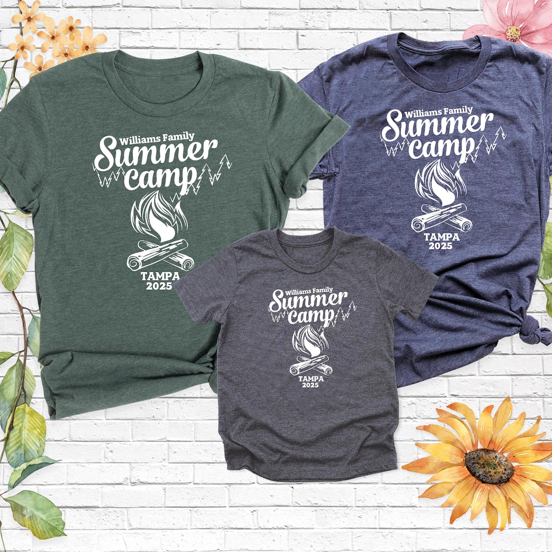Custom Family Summer Camp Shirts, Camping Matching Tees, Grandma ...